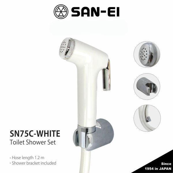 Jual San-Ei Closet Shower - Jet Shower Spray set SN 75 C - White | Shopee Indonesia