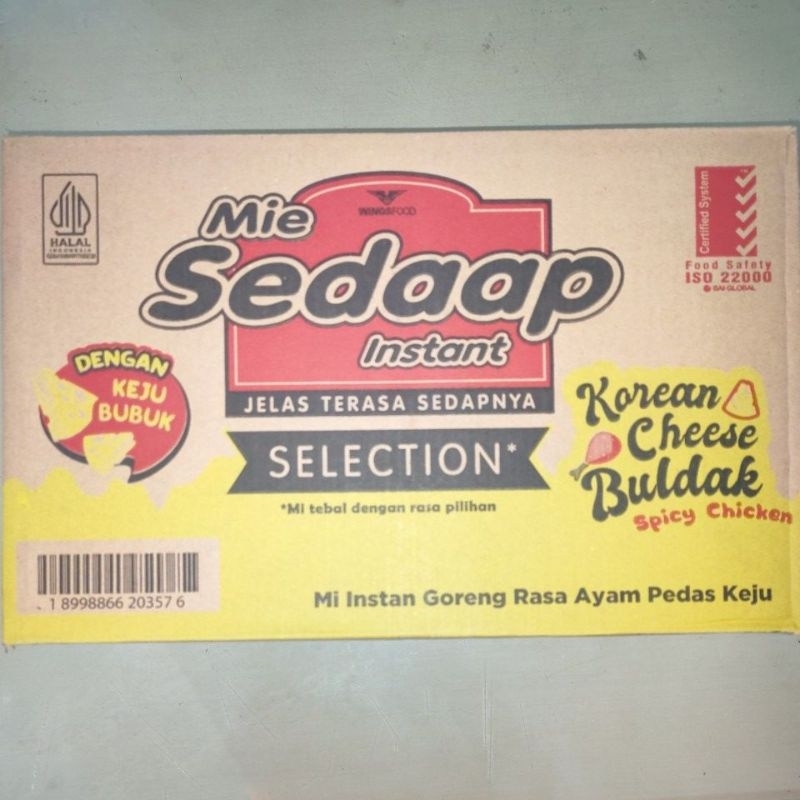 Jual MI SEDAP KOREAN CHEESE BILDAK 40PCS | Shopee Indonesia