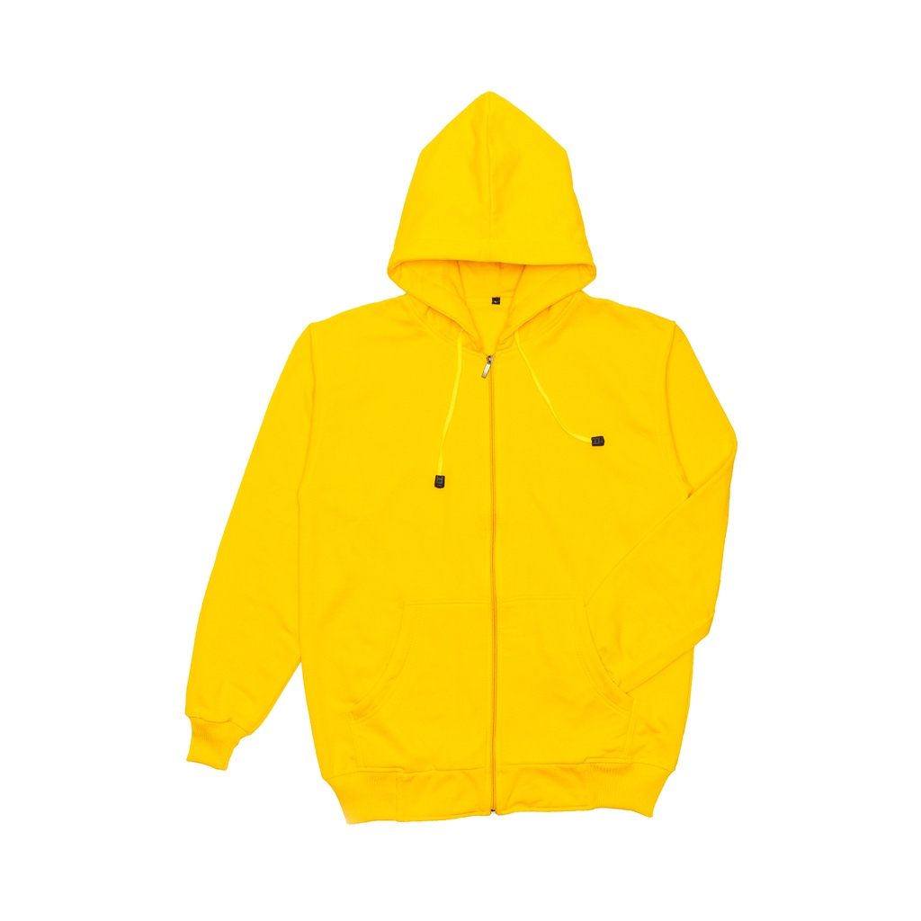 Jual Cod Jaket Zipper Polos Kuning M-XXL | Shopee Indonesia