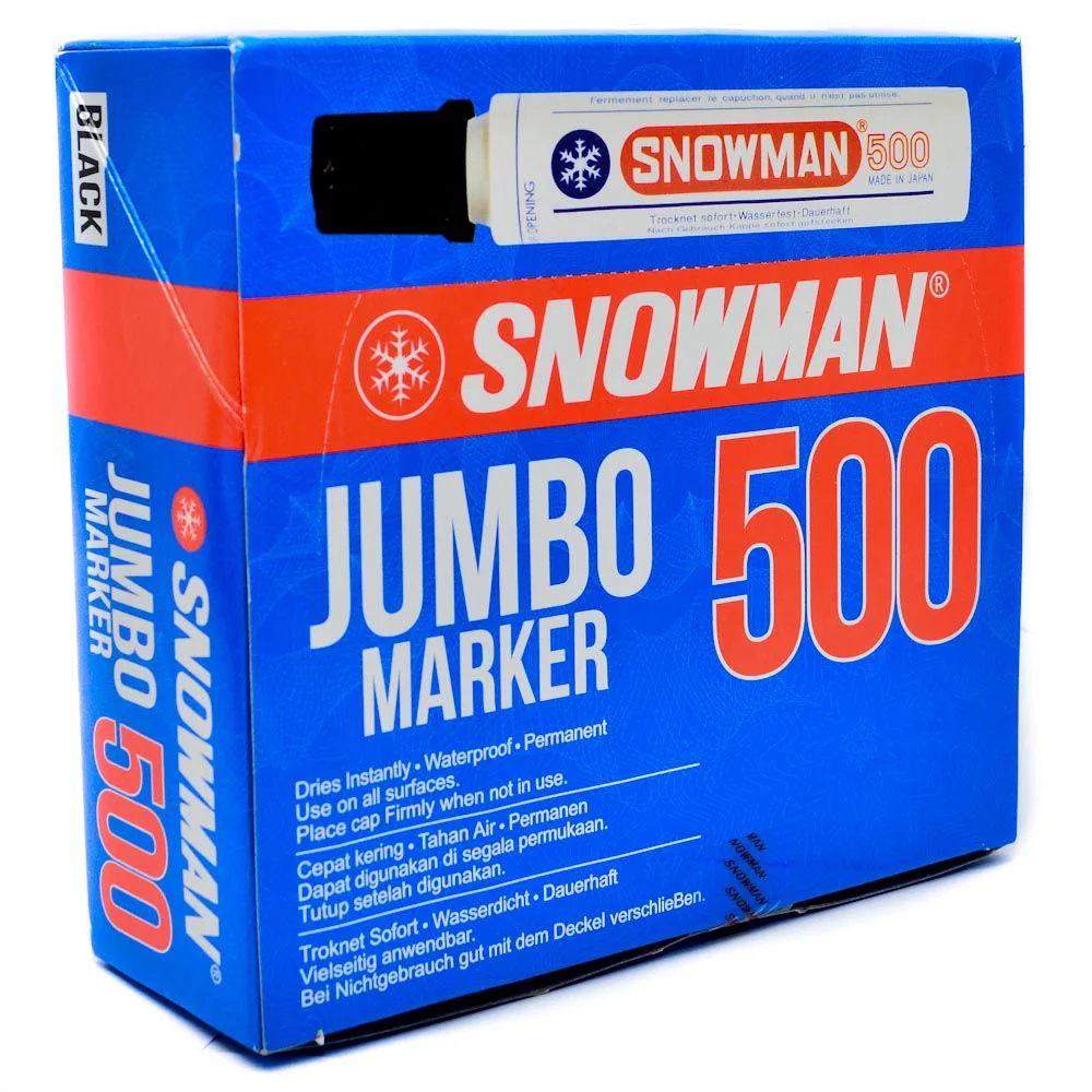Jual Spidol Marker Snowman JUMBO 500 permanent | Shopee Indonesia