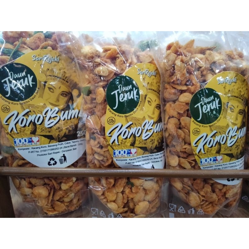 Jual KACANG KORO GETES BALI RASA BUMBU DAUN JERUK SARI REJEKI ASLI KHAS ...