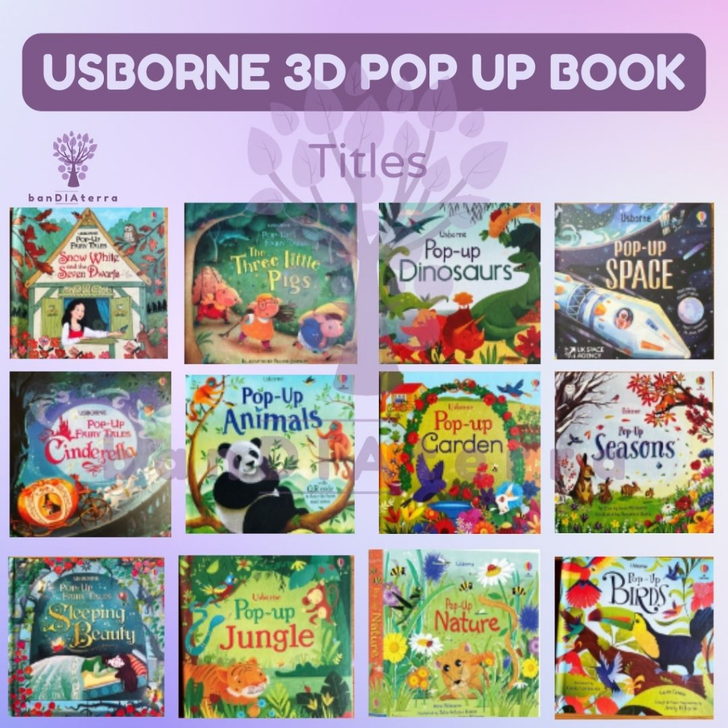 Jual Bandiaterra Usborne 3D Pop Up Activity Book / Buku Poup Up 3 ...