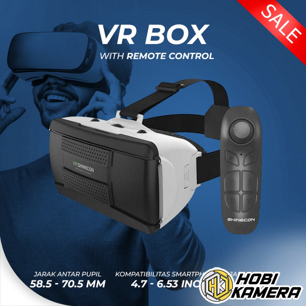 Jual VR Box IMAX Giant Screen Shinecon Virtual Reality With Remote ...