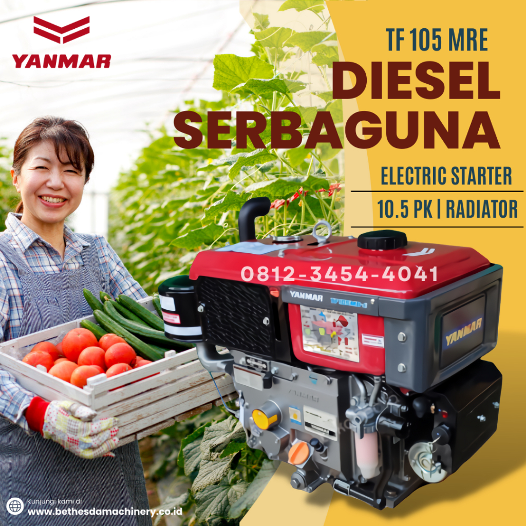 Jual YANMAR Diesel Starter 10.5 Pk 10,5 HP - Mesin TF 105 MRE Electric | Shopee Indonesia