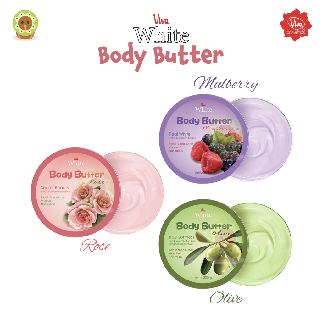 Jual VIVA WHITE BODY BUTTER 200GR HALAL | Shopee Indonesia