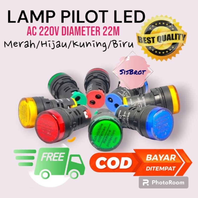 Jual PILOT LAMP PANEL DIREC/PILOT INDICATOR PANEL AC220V 22MM | Shopee ...