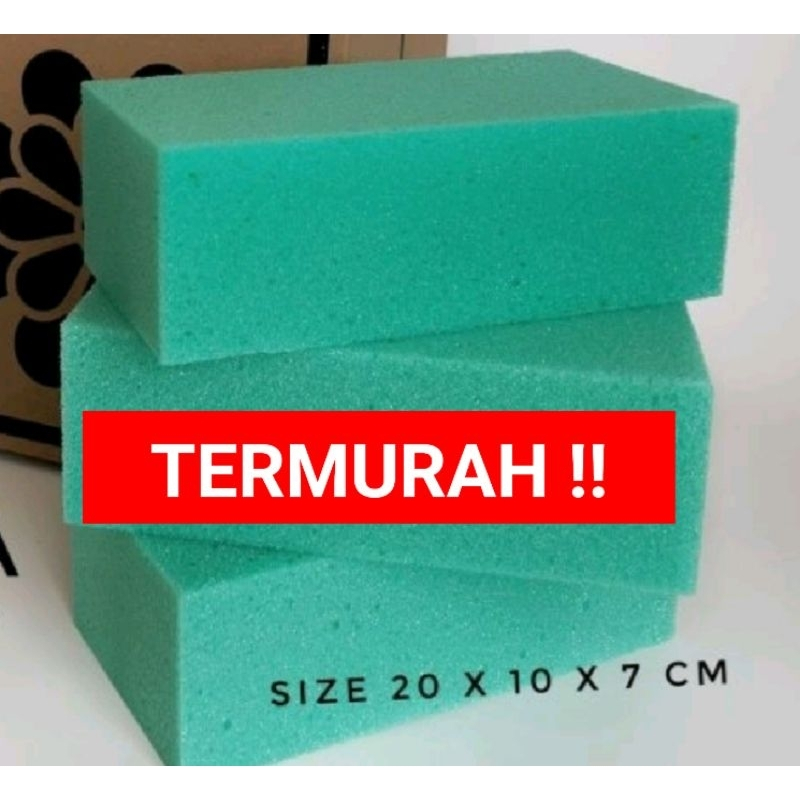 Jual ECER SAVANA DRY FLORAL FOAM / BUSA KERING HIJAU PREMIUM / Foam ...