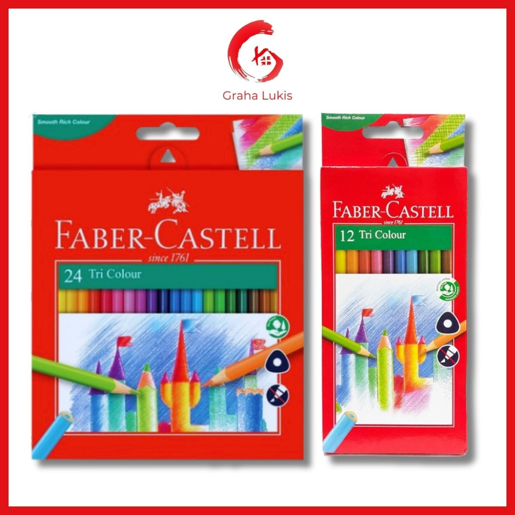Jual Faber Castell Triangular Colour Pencils | Shopee Indonesia