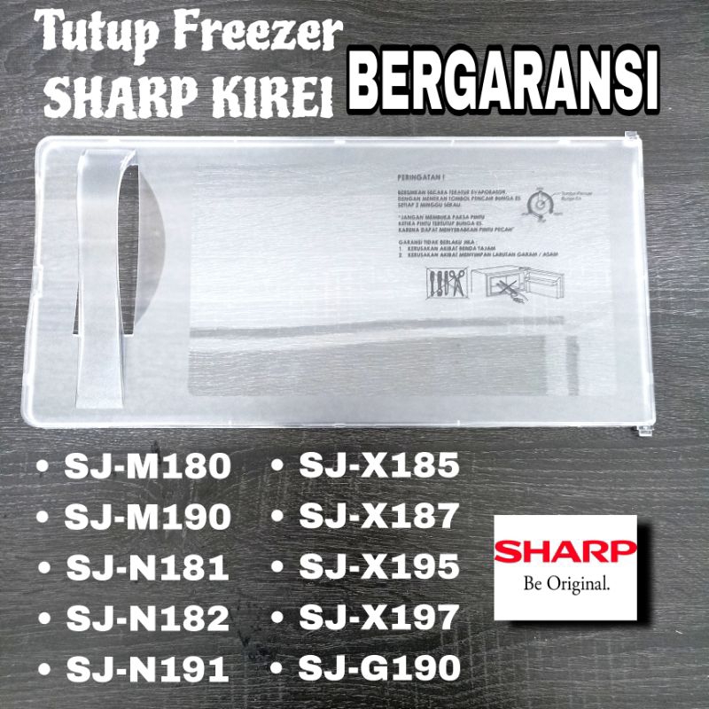 Jual Tutup Pintu Rak Freezer Kulkas SHARP Kirei 1 Pintu Bukaan Tutup ...