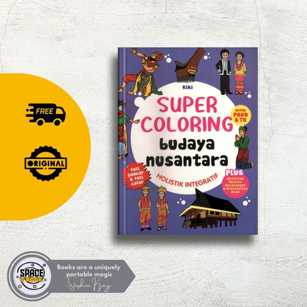Jual Buku Mewarnai - Super Coloring - Budaya Nusantara | Shopee Indonesia