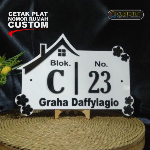 Jual PLAT SIGN NOMOR RUMAH / PAPAN NOMOR RUMAH / SIGN NOMOR RUMAH ...