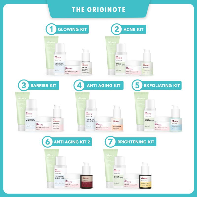 Jual SPESIAL BUNDLE 4 in 1 - The Originote Paket Skincare Facial Wash ...