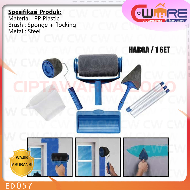 Jual kuas roller cat tembok pintar facil tool paint roll alat ...