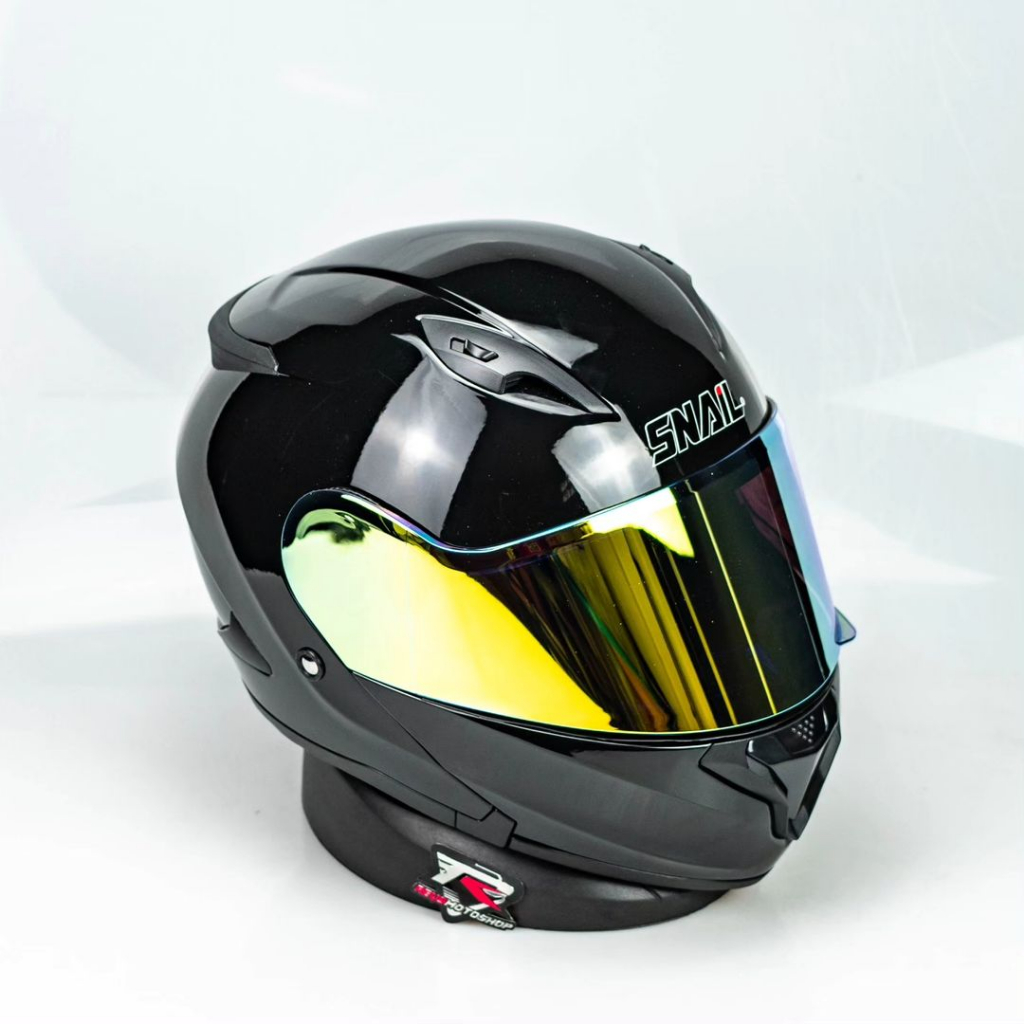 Jual HELM SNAIL MODULAR M1 - Black GLoss | Shopee Indonesia