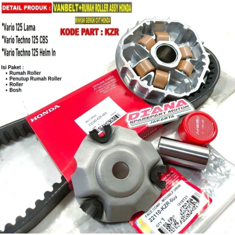 Jual Rumah roller Vanbelt Vario 125 Bohlam Vario 125 old Vario 125 ...