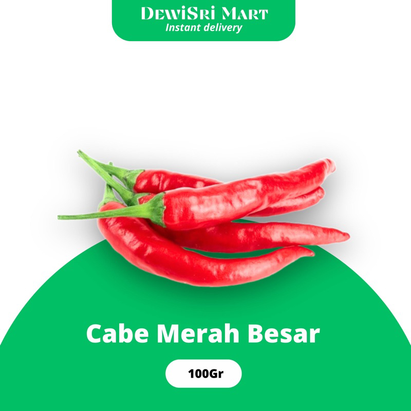 Jual Cabe Merah besar 100Gr - Dewi Sri Mart | Shopee Indonesia