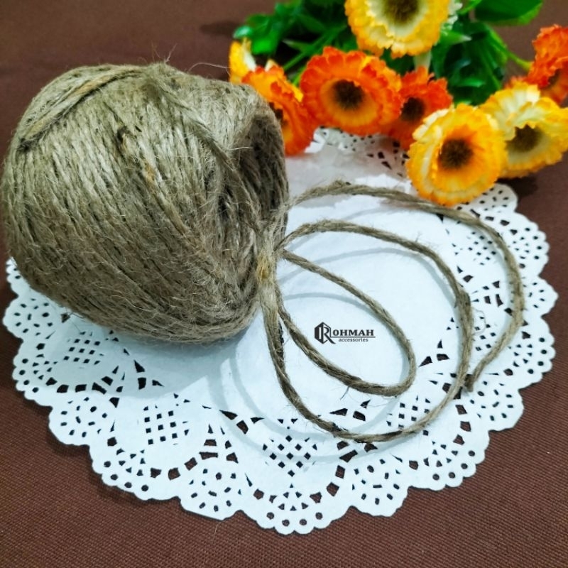 Jual Tali Rami 50 Meter 2 Ply - Tali Rami 3 Ply - Tali Goni | Shopee ...