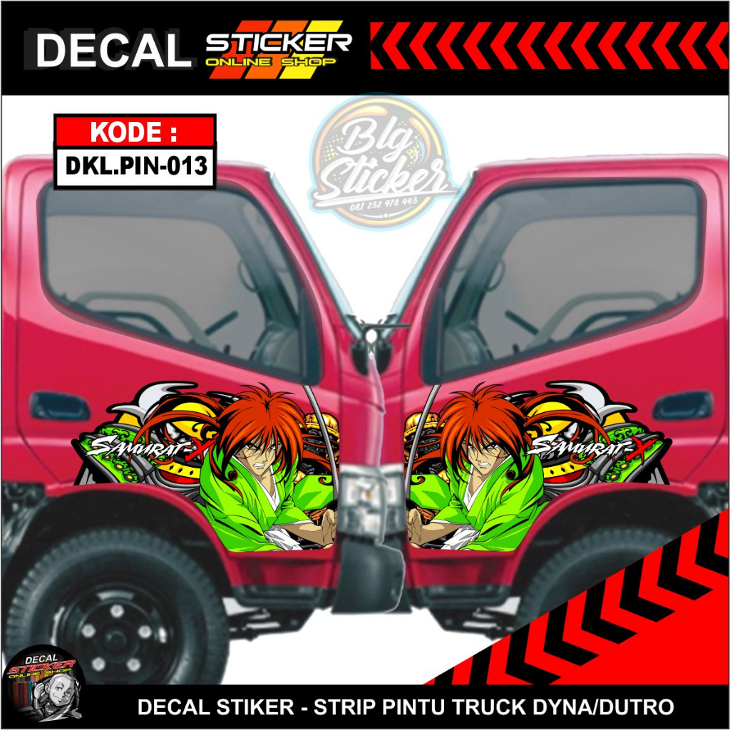 Jual STIKER DECAL PINTU KIRI KANAN TRUCK DYNA DUTRO STICKER MOTIF KECE ...