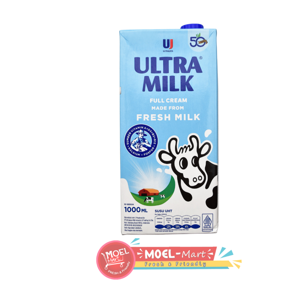Jual ULTRA MILK UHT Full Cream 1000ml | Shopee Indonesia