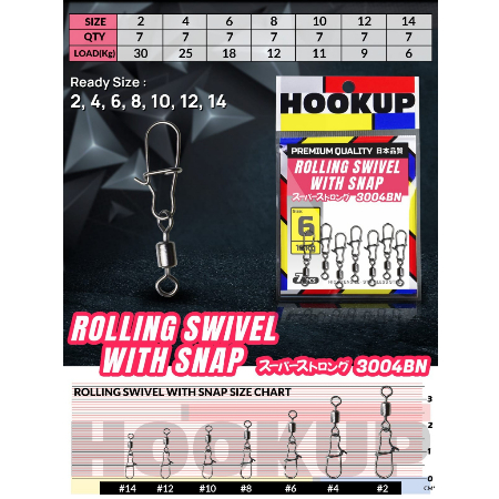 Jual ROLLING SWIVEL WITH SNAP HOOKUP 3004BN | Shopee Indonesia
