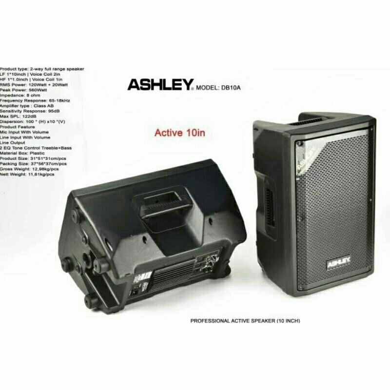 Jual Speaker Aktif Ashley Db10a Db 10a Original Active 10 Inch Shopee