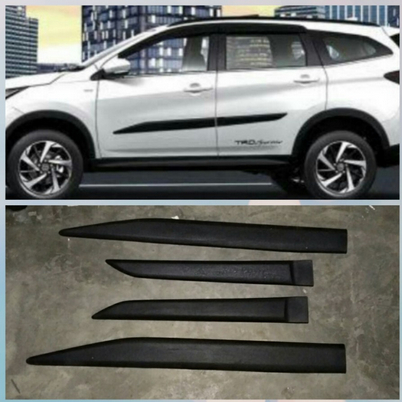 Jual list body Rush Terios 2018 sampai 2023 hitam satu set 4 pcs | Shopee Indonesia