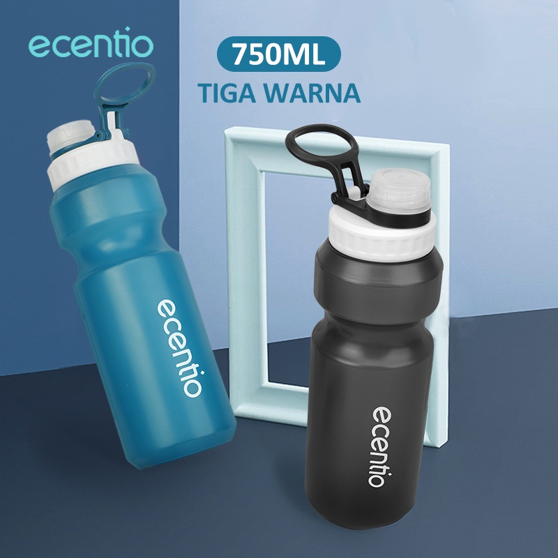 Jual ECENTIO Black Sport Bottle 750ml | Botol Minum 750ml Botol Air Bpa ...