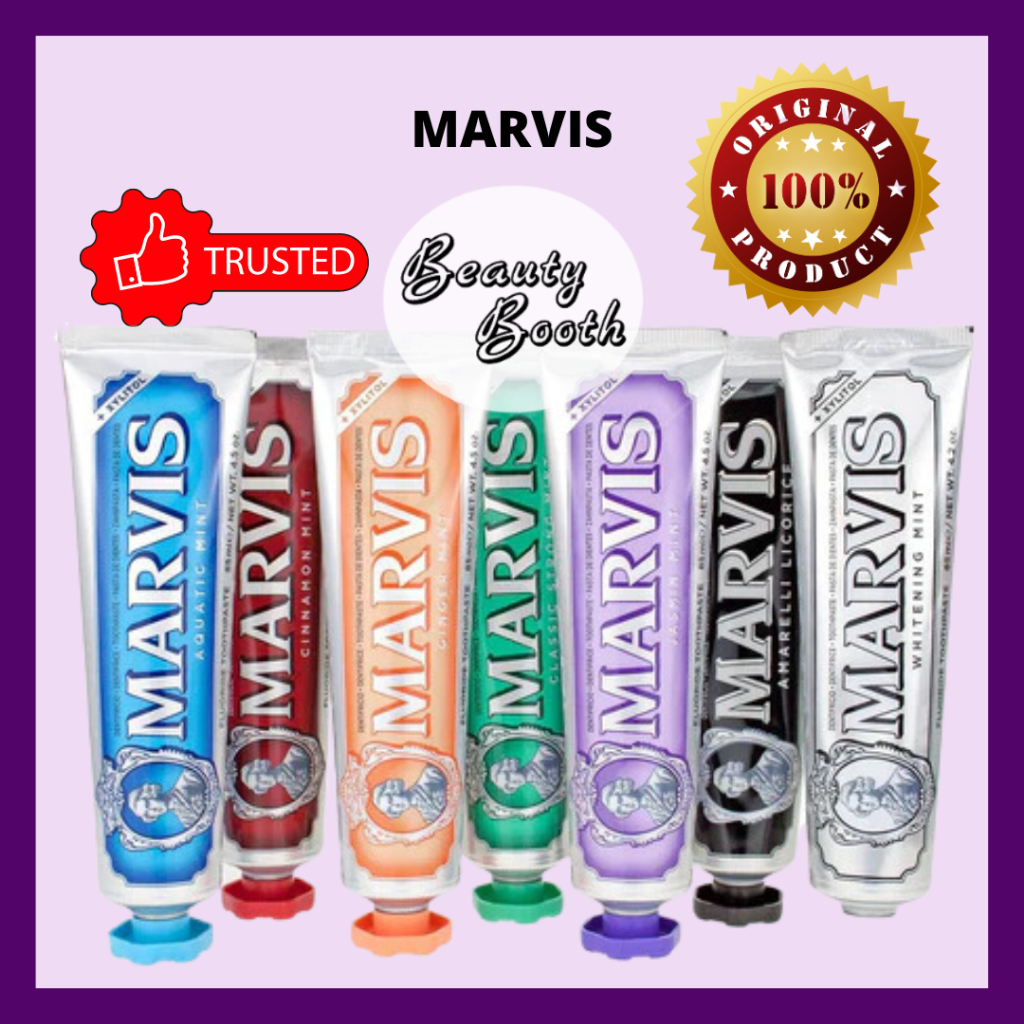 Jual MARVIS Toothpaste Whitening | Pasta Gigi 25ml - Beauty Booth ...