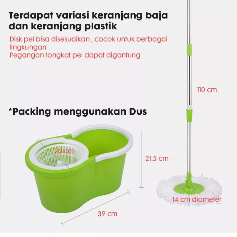 Jual SET ALAT PEL LANTAI STAINLESS SUPER MOP ROTARY / ALAT PEL PUTAR ...