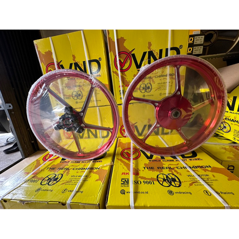 Jual Velg Vnd Racing AK 55 V1 dan V2 palang 5 enkei Yamaha Aerox 155 New/Old Ring 17x160/185 ...