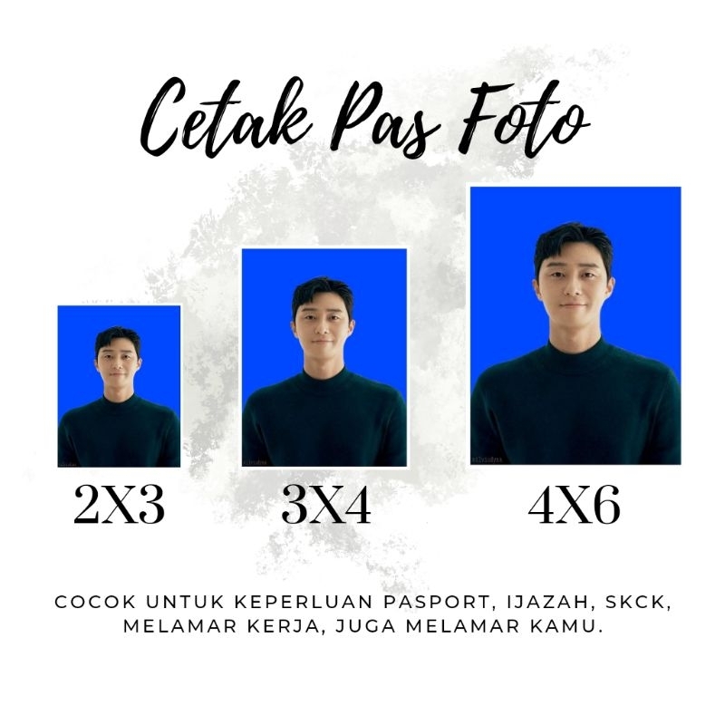 Jual Cetak Pas Foto 2x3 | 3x4 | 4x6 Free Ganti Warna Background ...