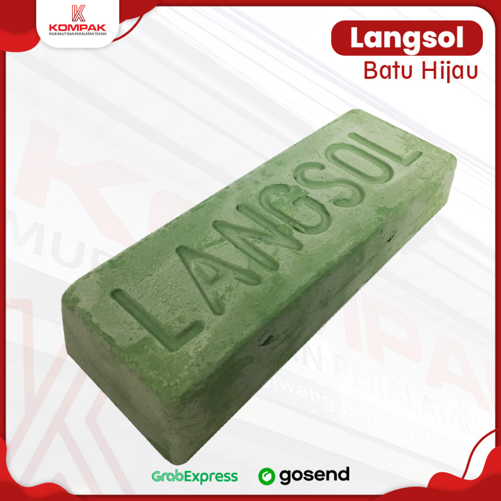 Jual LANGSOL Batu Poles Hijau / Batu Hijau / Batu Poles Sabun Stainless ...