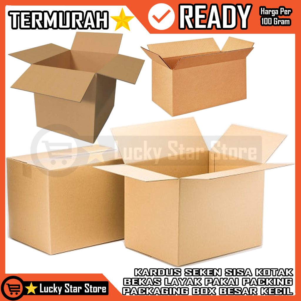 Jual Kardus Packing Pindahan Seken Sisa Dus 100 Gram Kotak Bekas Box ...