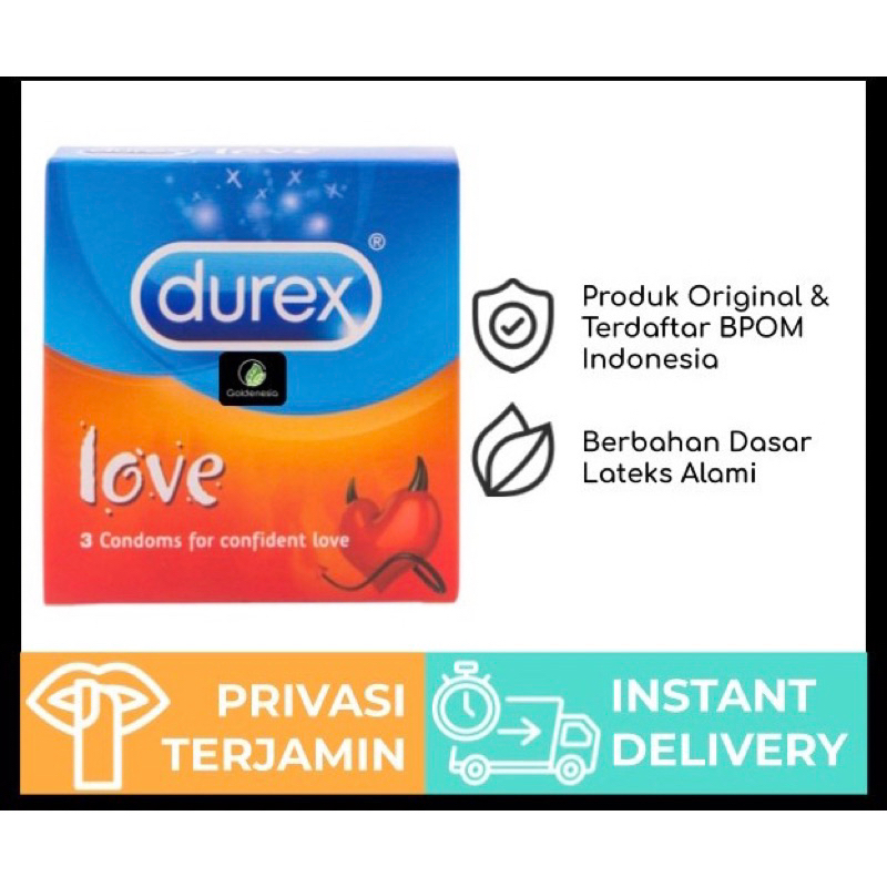 Jual Durex Kondom Love Isi 3 - ( 3 Box ) | Shopee Indonesia