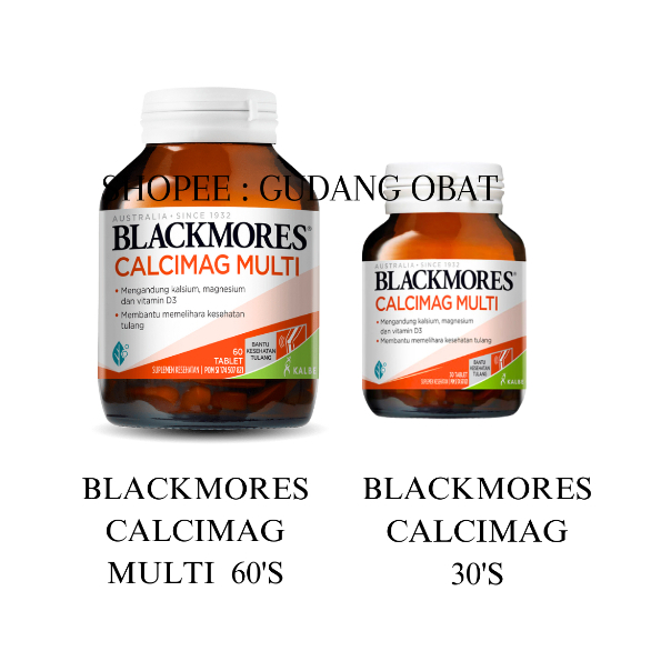 Jual Blackmores Calcimag Multi BPOM Kalbe 60's, 30's - Kalsium, Magnesium, Asam Lambung ...