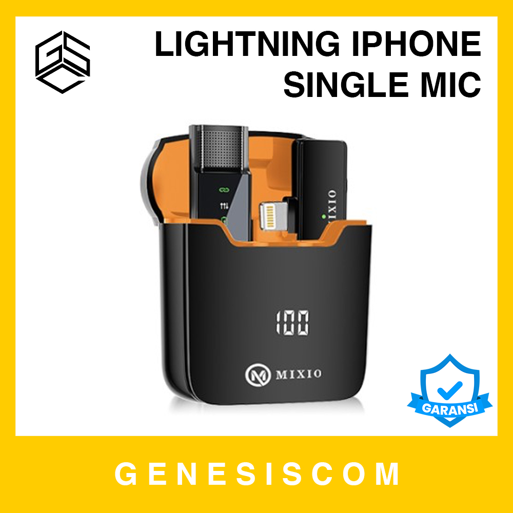 Jual Mic Clip On Wireless MIXIO S11 Pro LIGHTNING IPHONE Single ...