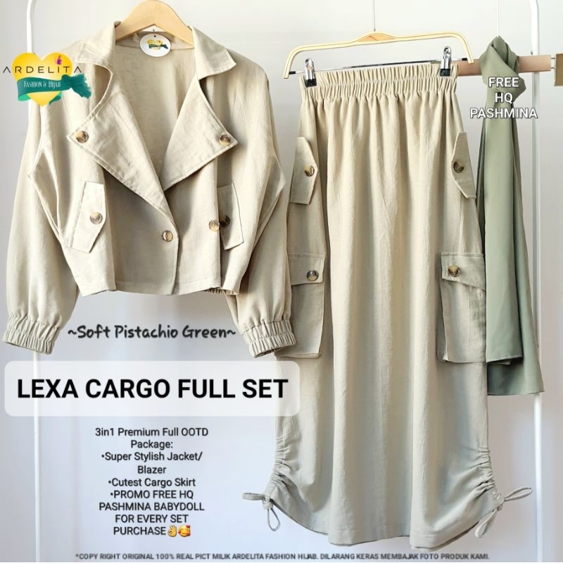 Jual PROMO FREE HQ PASHMINA> LEXA SET PREMIUM 3IN1 REAL PICT ORIGINAL BY ARDELITA FASHION HIJAB ...