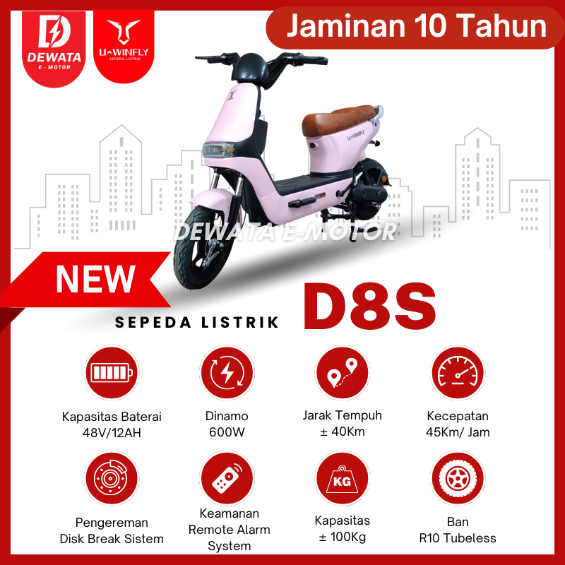 Jual Sepeda Listrik Uwinfly D8S | Shopee Indonesia