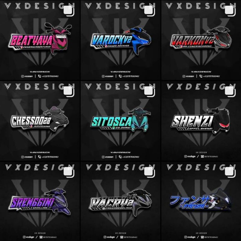 Jual JASA DESAIN LOGO MOTOR - CETAK STIKER MOTOR | Shopee Indonesia