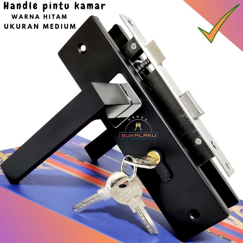 Jual handle pintu kunci set/handle pintu kamar tidur/handle kunci slot ...