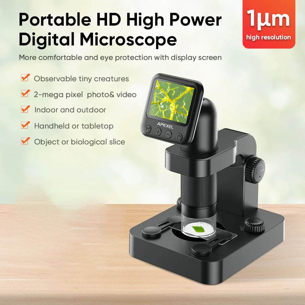 Jual APEXEL Mikroskop Digital Portable Microscope 1um 1080P - APL-MS003 ...