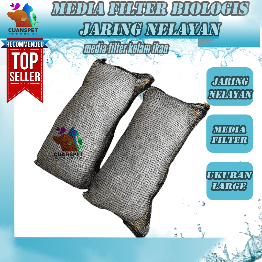 Jual Media Filter Jaring Nelayan Large 500Gram Media Filter Mekanis ...