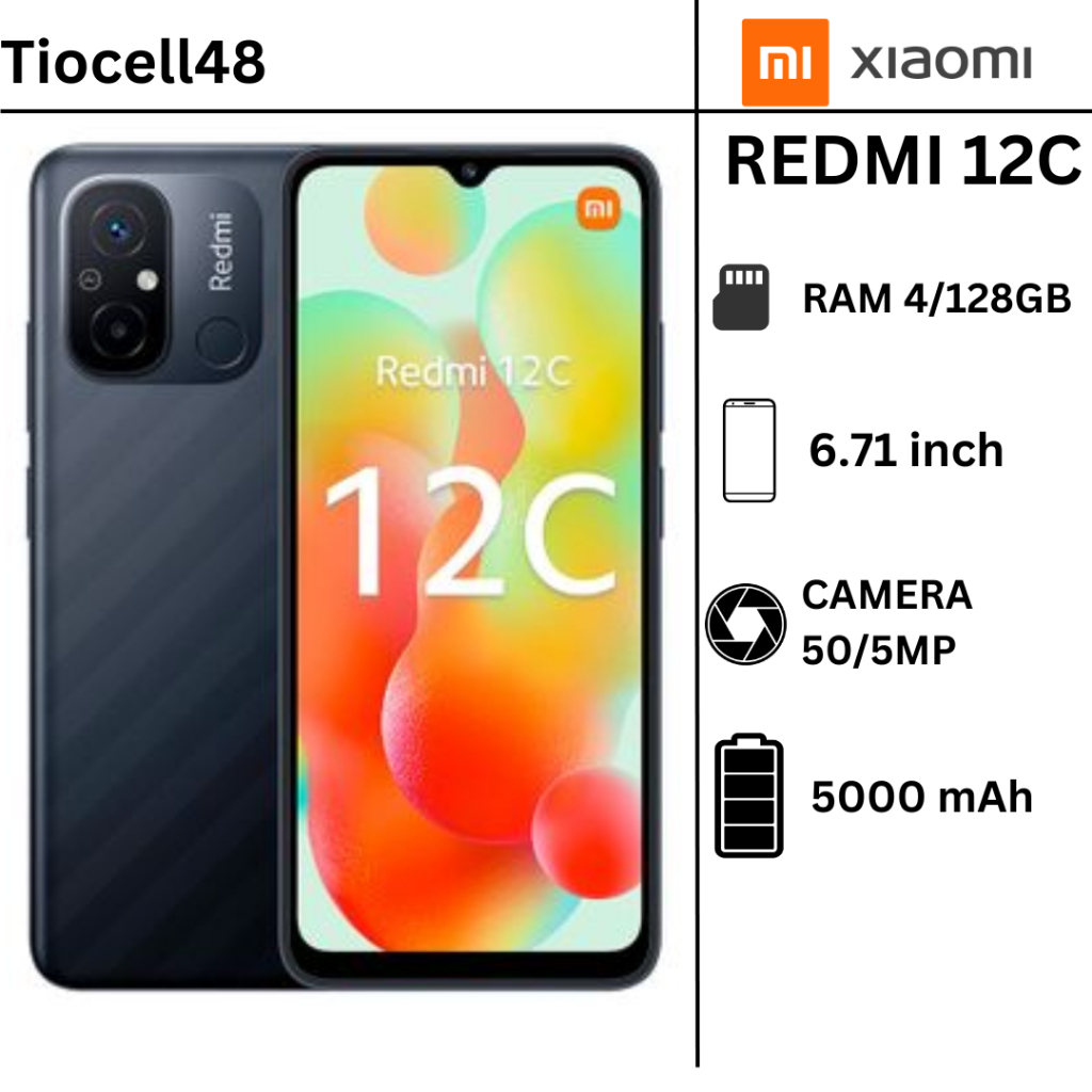 Jual XIAOMI REDMI 12C RAM 4/128GB (GARANSI 1 TAHUN) | Shopee Indonesia