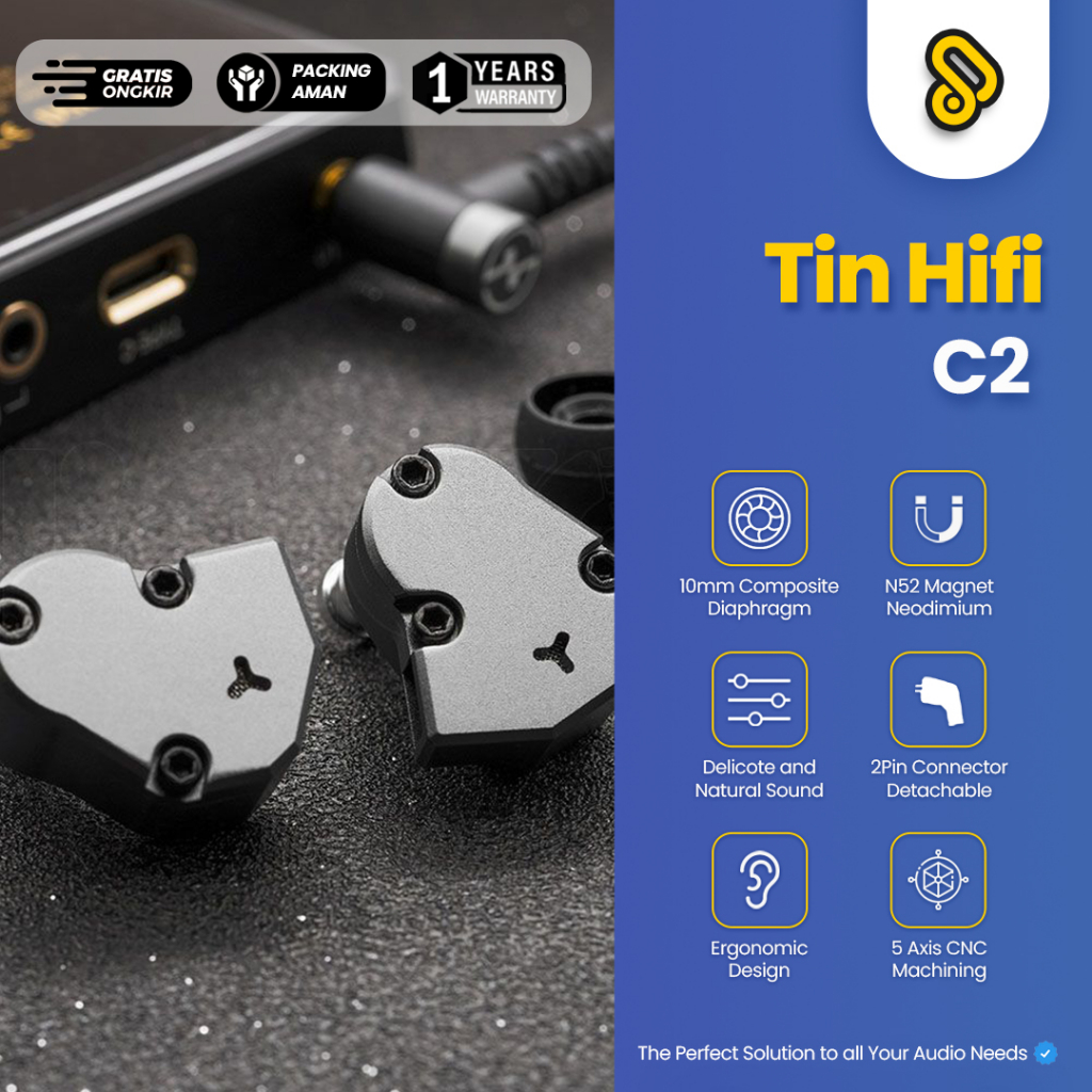 Jual Tin HiFi C2 Mech Warrior LCP Composite Diaphragm In Ear Earphone ...
