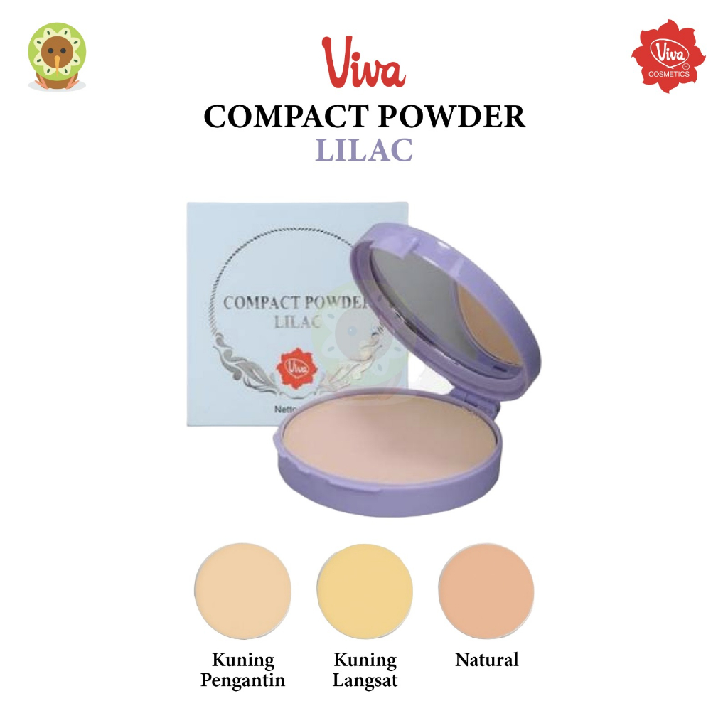 Jual VIVA COMPACT POWDER LILAC 19GR - BEDAK PADAT HALAL | Shopee Indonesia