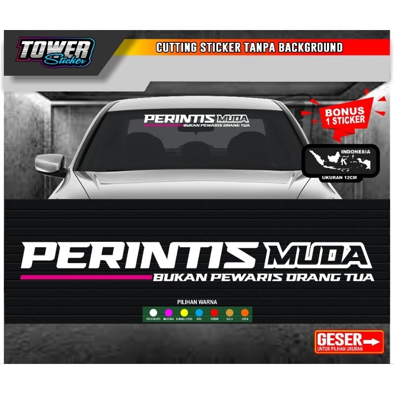 Jual Sticker cutting PERINTIS MUDA bukan pewaris stiker kaca mobil dll ... Jual Sticker cutting PERINTIS MUDA bukan pewaris stiker kaca mobil dll ...