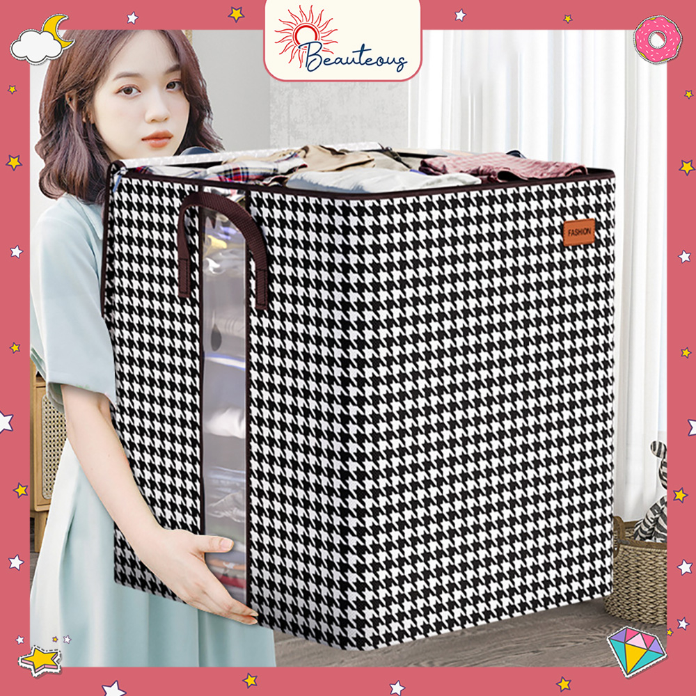 Jual Storage Bag Jumbo Penyimpanan Box Resleting Tempat Bad Cover Baju ...