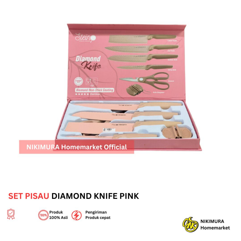 Jual PISAU SET DIAMOND KNIFE STEIN COOKWARE | Shopee Indonesia