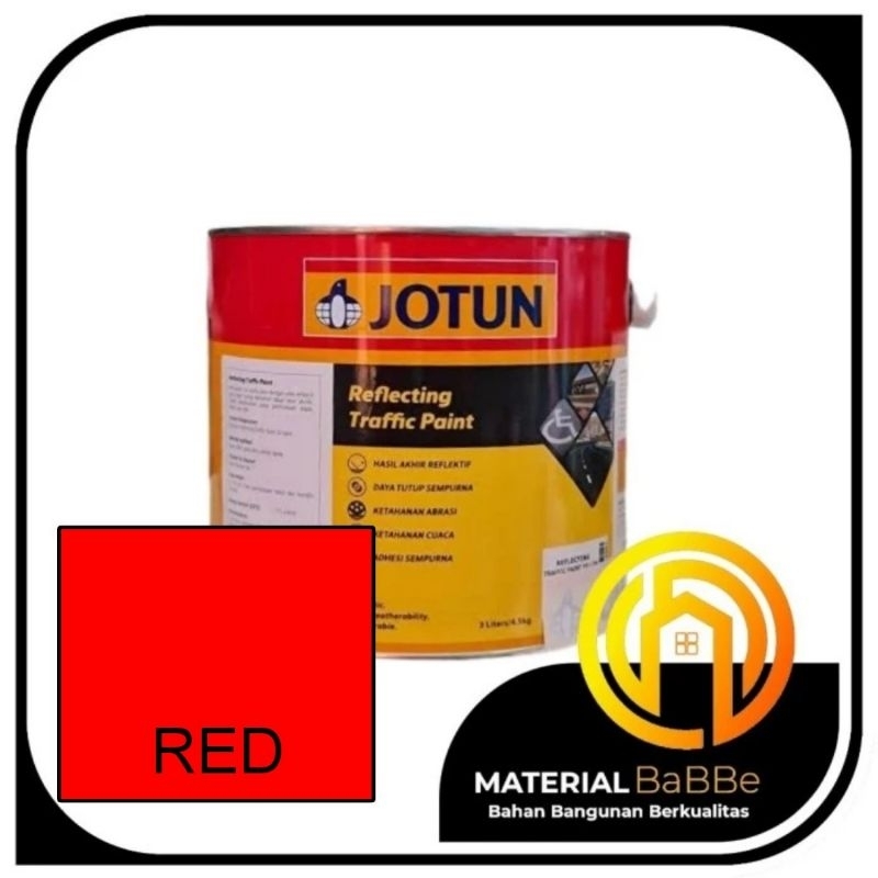 Jual Jotun Reflecting Traffic Paint Red 3 Liter | Cat Marka Jalan ...