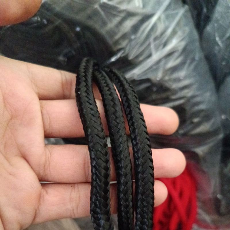 Jual tali tambang kepang 8 mm warna hitam | Shopee Indonesia
